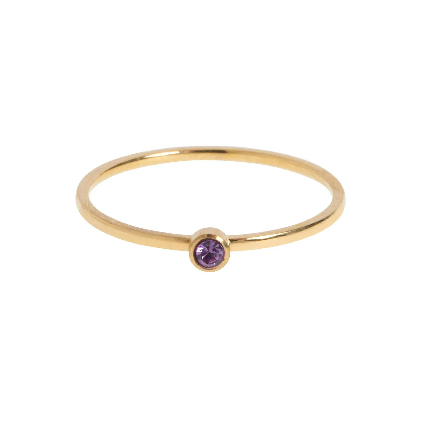 Chakra Kristallring aus Edelstahl Hals Timi von Schweden Timi of Sweden